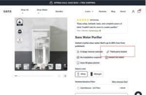 Sans Water Purifier Review: A Data-Driven Analysis